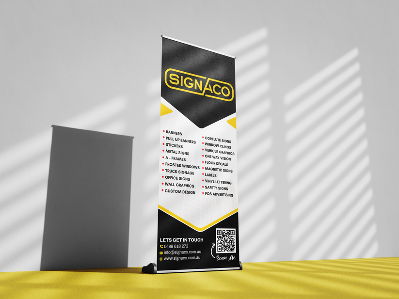 Pull Up Banner – Custom Printed – StickerCo
